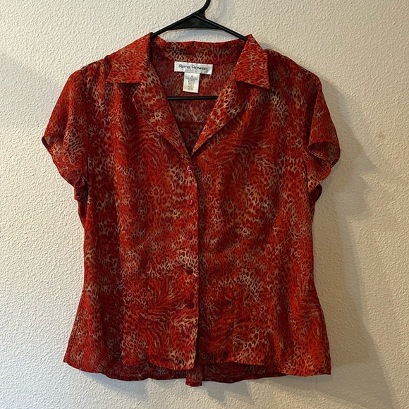 Rena Rowan | Tops | Vintage Rena Rowan Animal Print Button Down Size 4 | Poshmark